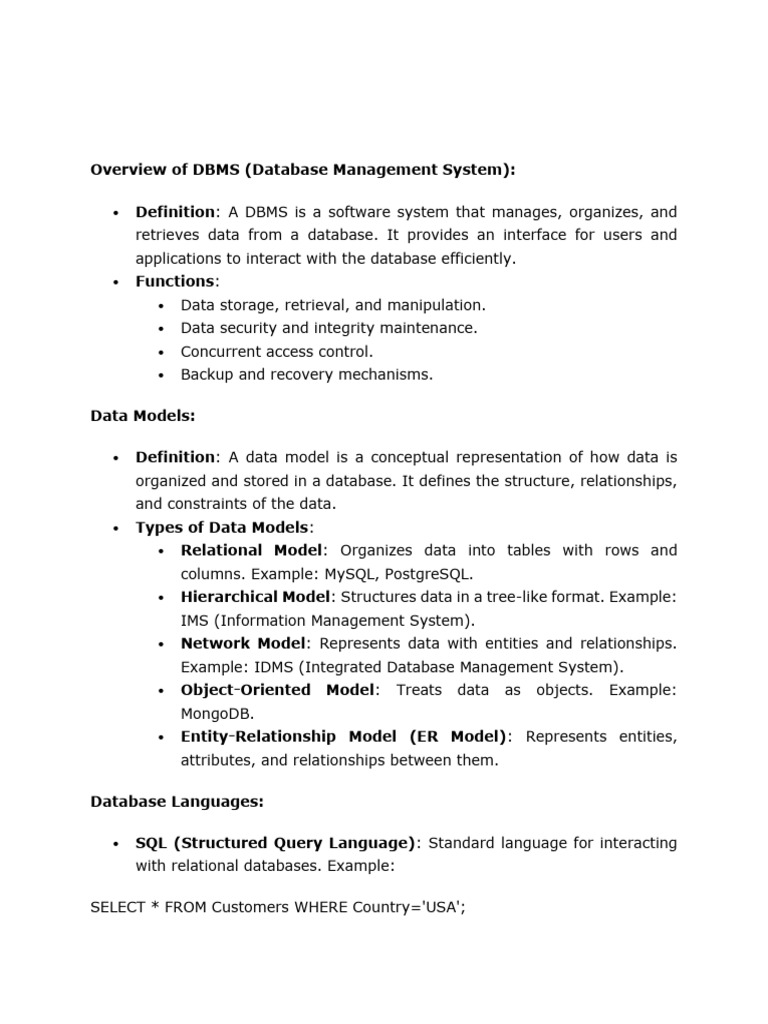UNIT _1 | PDF | Databases | Sql