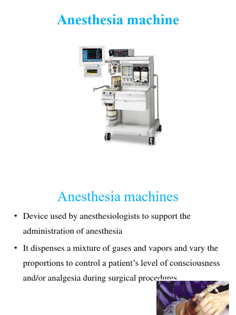Lecture - 11 Anesthesia and Suction Machine | PDF | Anesthesia | Pump