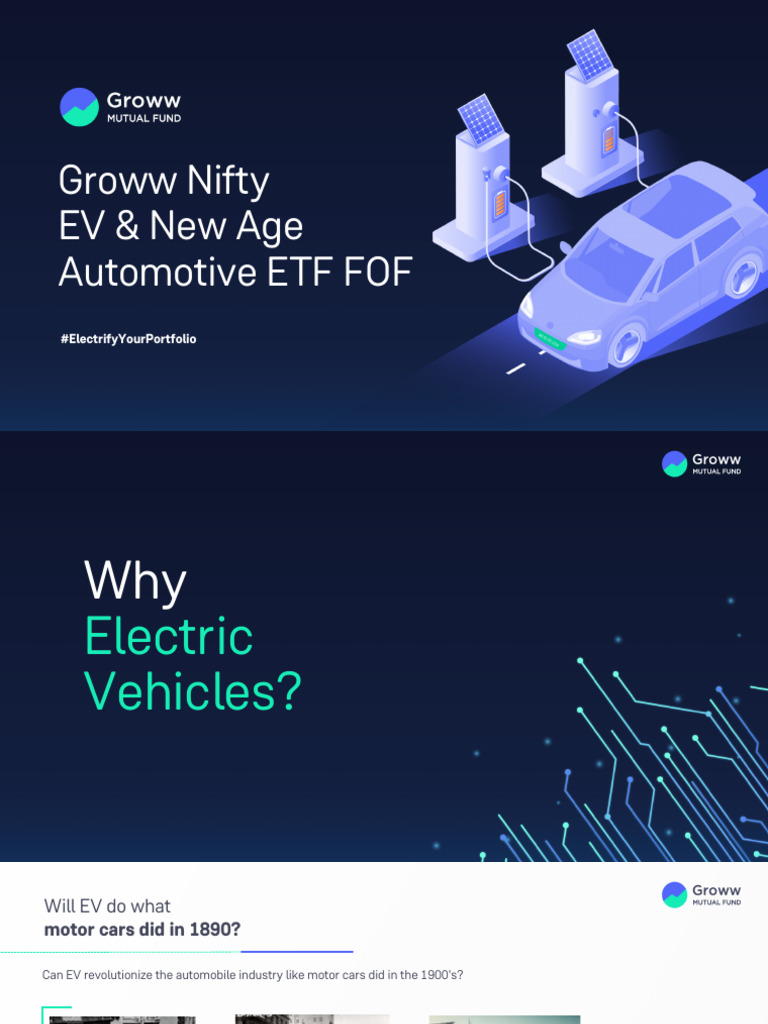 Groww Nifty Ev & New Age Automotive Etf Fof: #Electrifyyourportfolio | PDF | Electric Vehicle ...