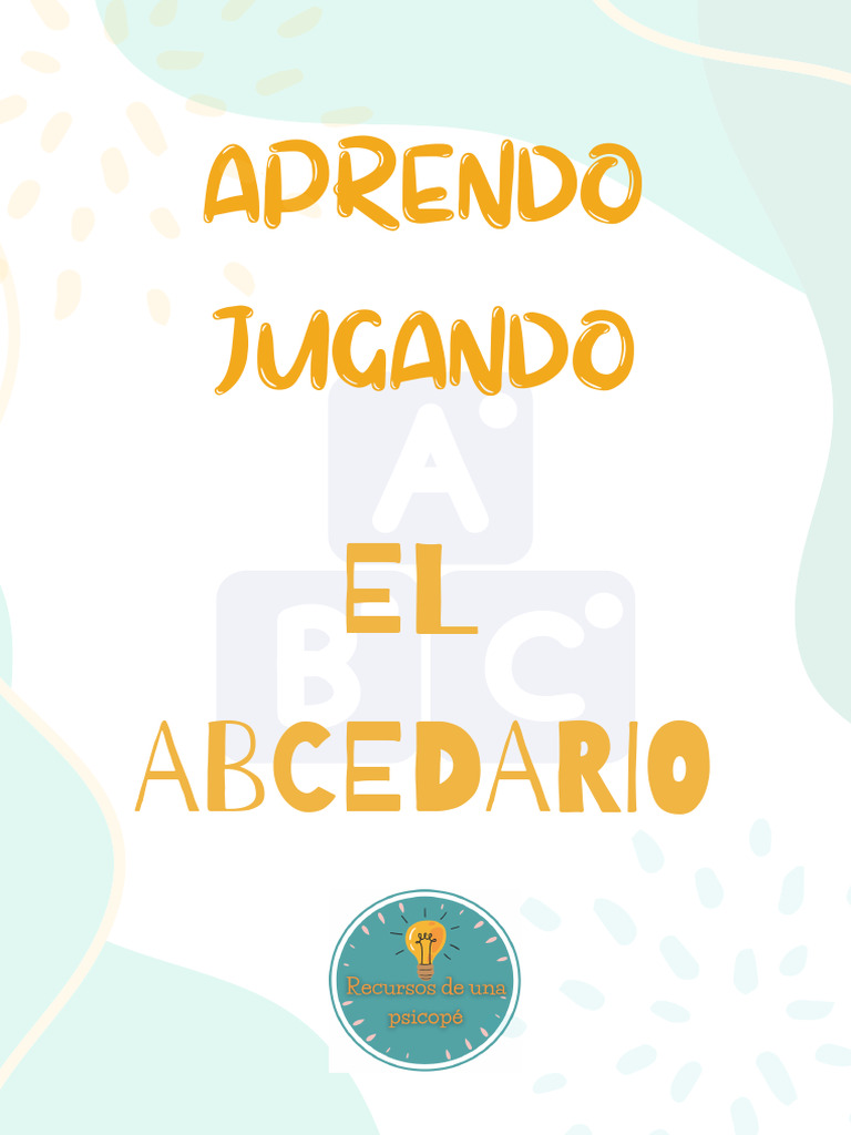 Actividades Lúdicas para Aprender el Abecedario | PDF | Lingüística ...