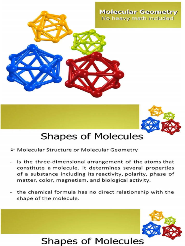 Week 2 Molecular Geometry | PDF