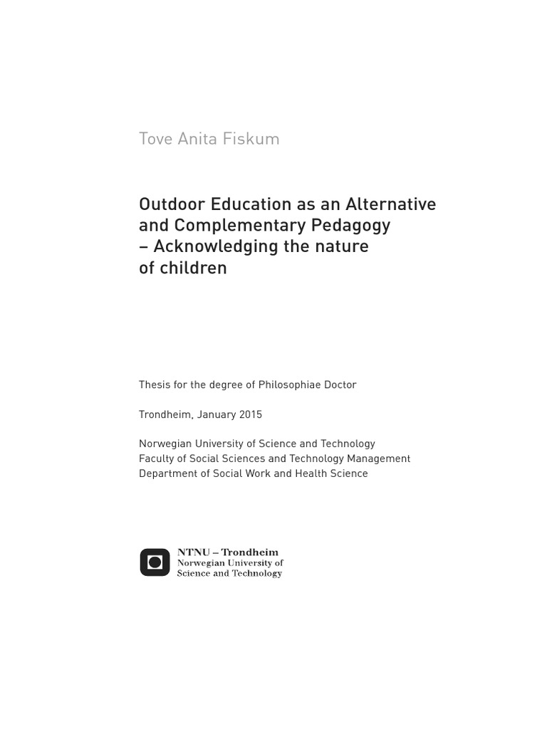 Fiskum, Tove A | PDF | Temperament | Methodology