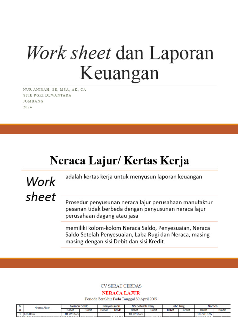 Worksheet Dan LK | PDF