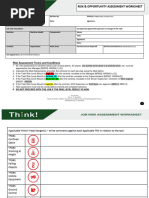 DD Form 2977 Deliberate Risk Assessment Worksheet | PDF | Risk ...