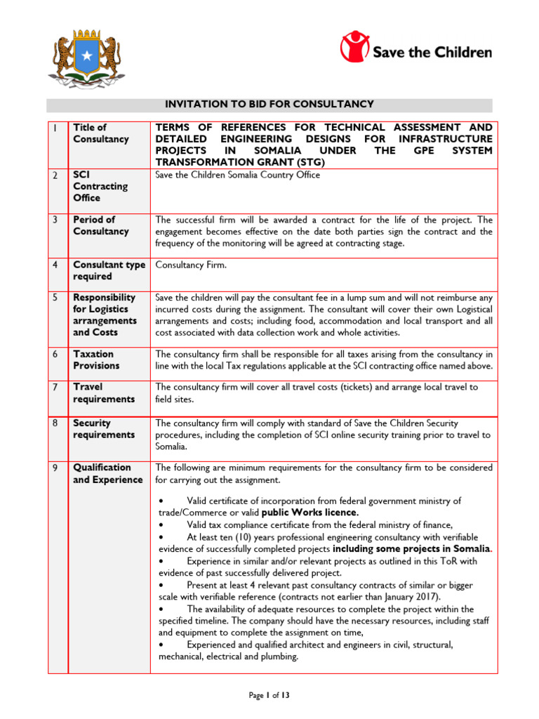 Revised Technical Assessment and Detailed Engineering Designs For ...