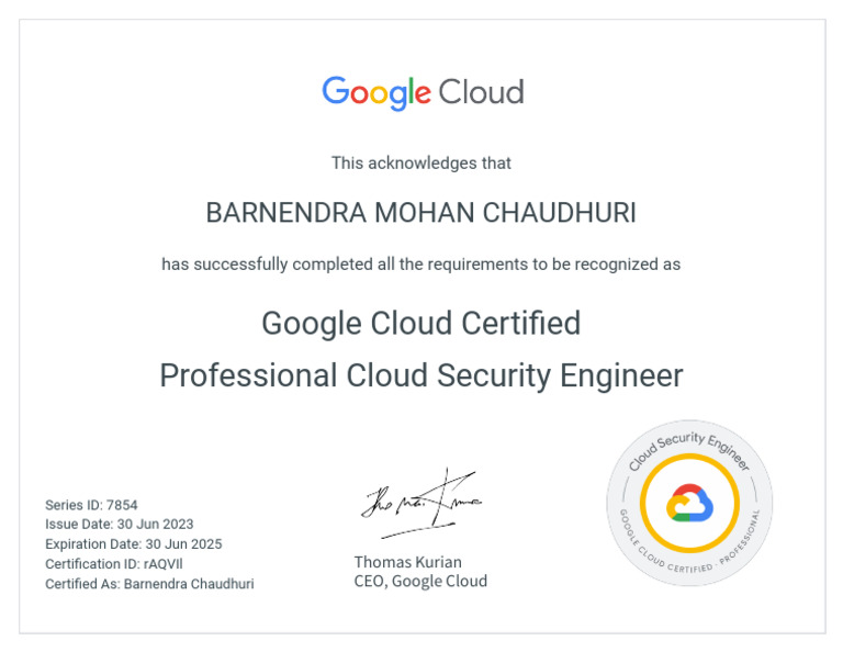 Google Cloud Security Engineer Certification | PDF