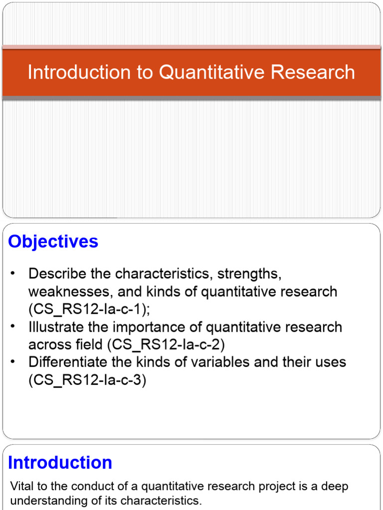 Lec 1 PR2 | PDF | Quantitative Research | Statistics