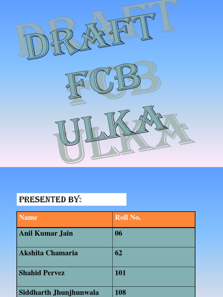 Draft FCB Ulka Final | PDF | Advertising Industry | Advertising