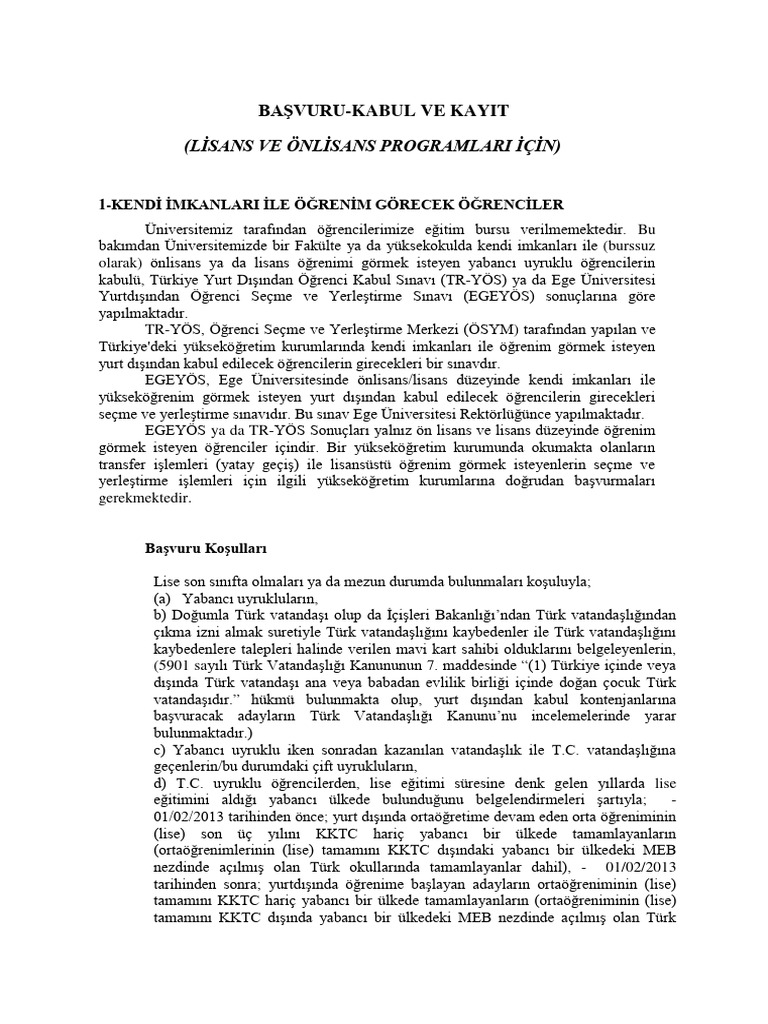 Basvuru-Kabul-Kayit Onlisans Lisans | PDF Basvuru-Kabul-Kayit Onlisans Lisans | PDF