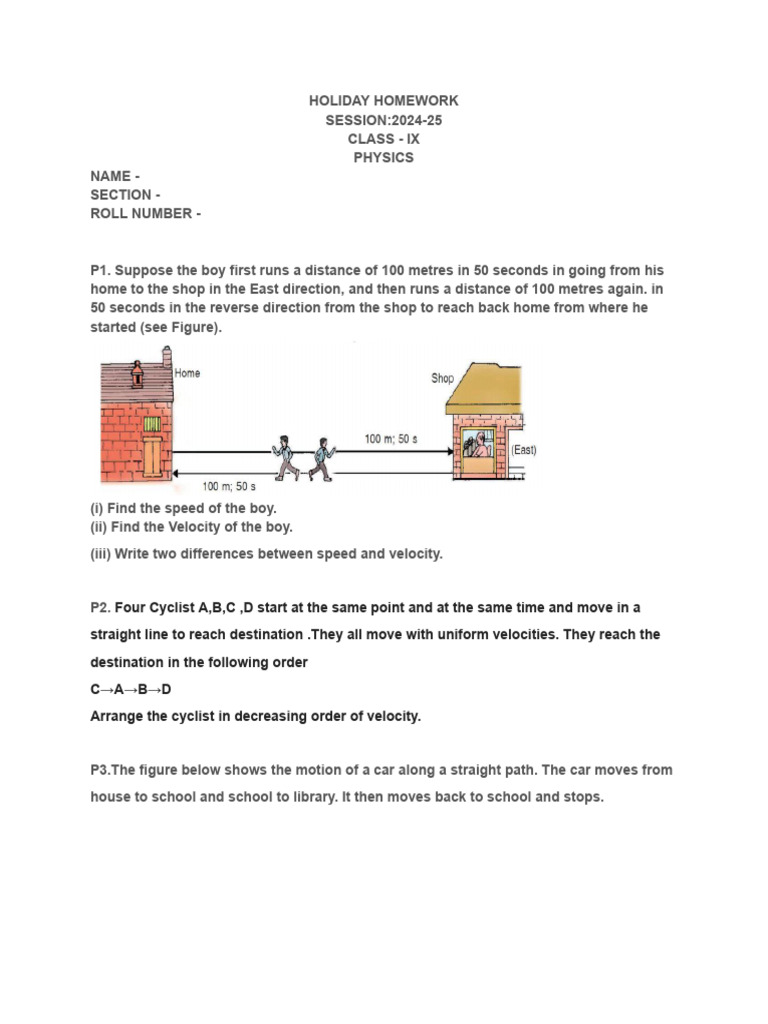 HHW Summer 9 Science Ix 07-05-2024 | PDF