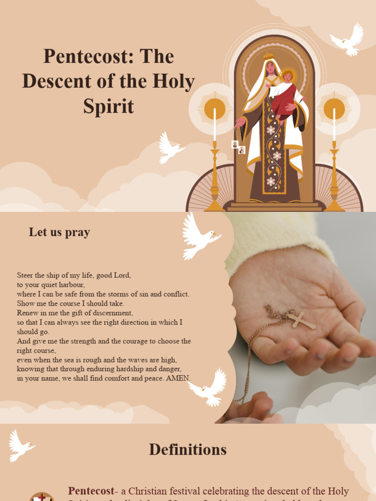 Descent of The Holy Spirit | PDF | Pentecost | Jesus