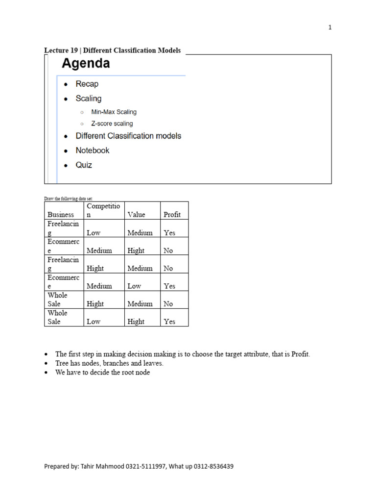 Lecture 19 Different Classification Models | PDF | Computer Programming ...