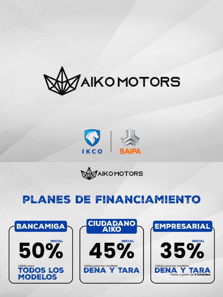 Catálogo - Aiko Motors Lara | PDF