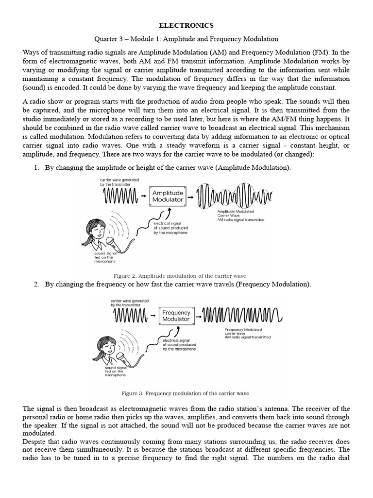AM vs FM Radio: Modulation Explained | PDF | Frequency Modulation | Radio