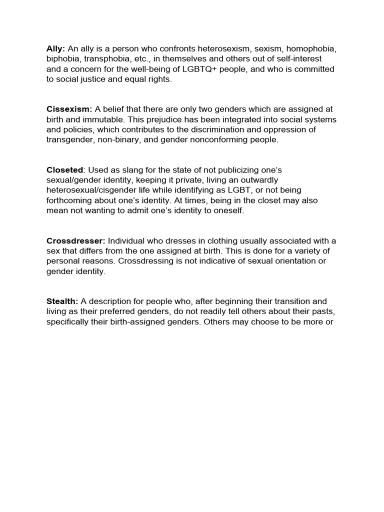 Sexual Orientation Types | PDF | Social Science