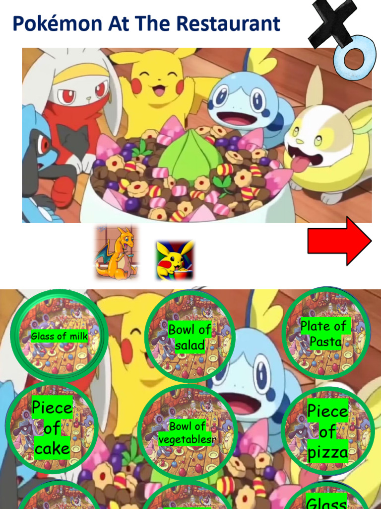 Pokemon Restaurant Tic Tac Toe - 158112 | PDF