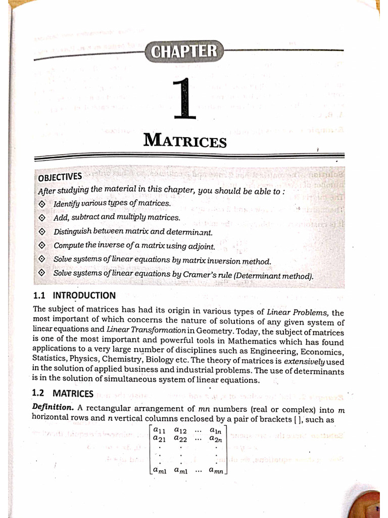 Matrices | PDF