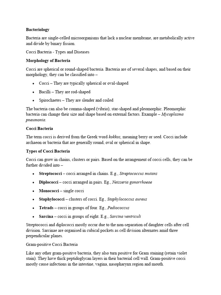 L2-Bacteriology-Strepto Cocci-2 | PDF | Streptococcus | Staphylococcus