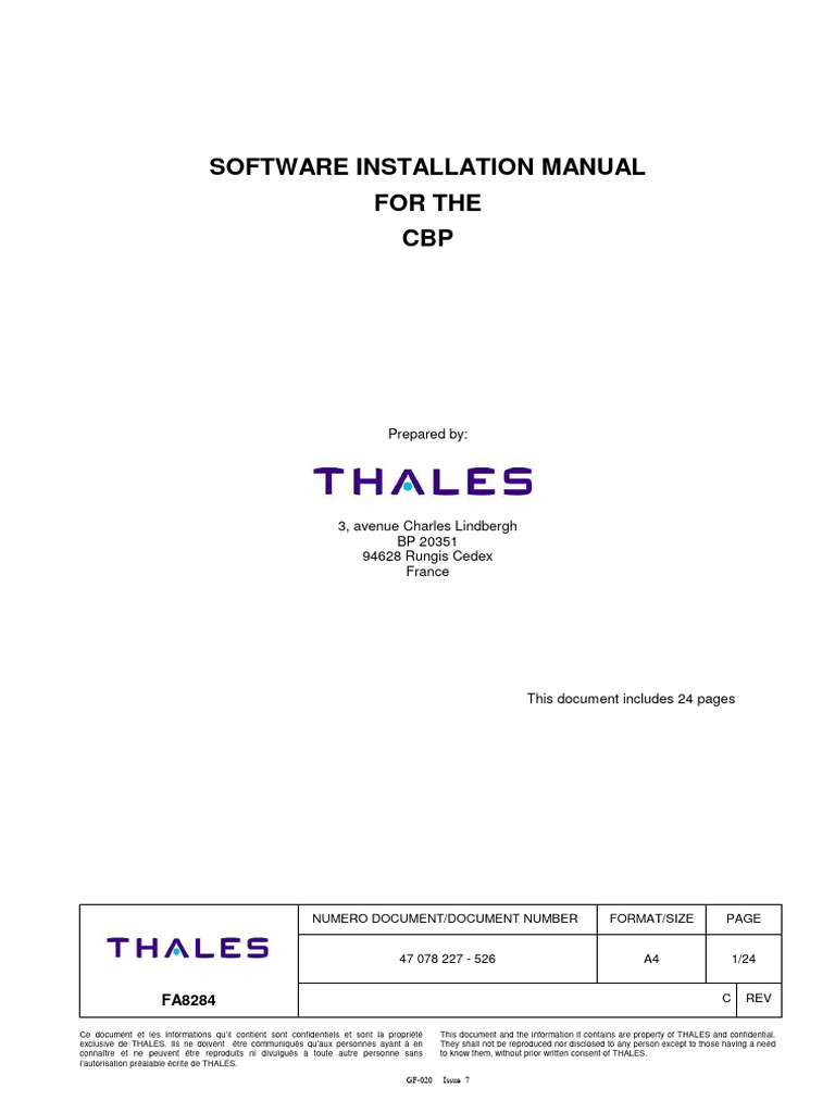 04 Software Installation Manual For The CBP | PDF | Microsoft Windows ...