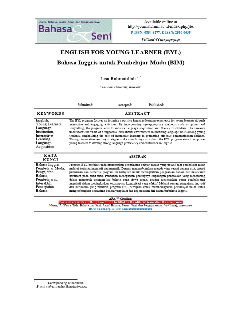 Materi EYL | PDF | Qualitative Research | Learning