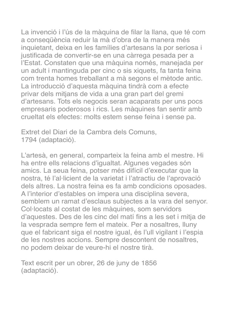 Editado - Ariadna Gil Macian - GH 3r A UNITAT 3.6 ACT 20 Fes un comentari sobre els textos ...