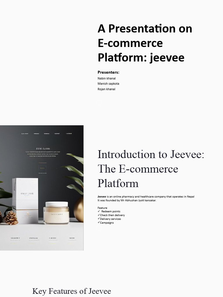 Introduction to Jeevee the E Commerce Platform | PDF | E Commerce ...