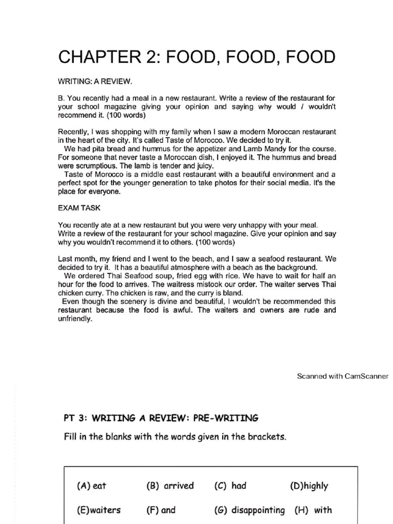 Restaurant Review | PDF