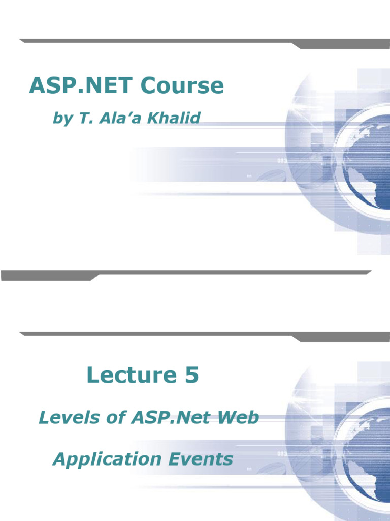 Lecture 5 | PDF | Active Server Pages | Networking