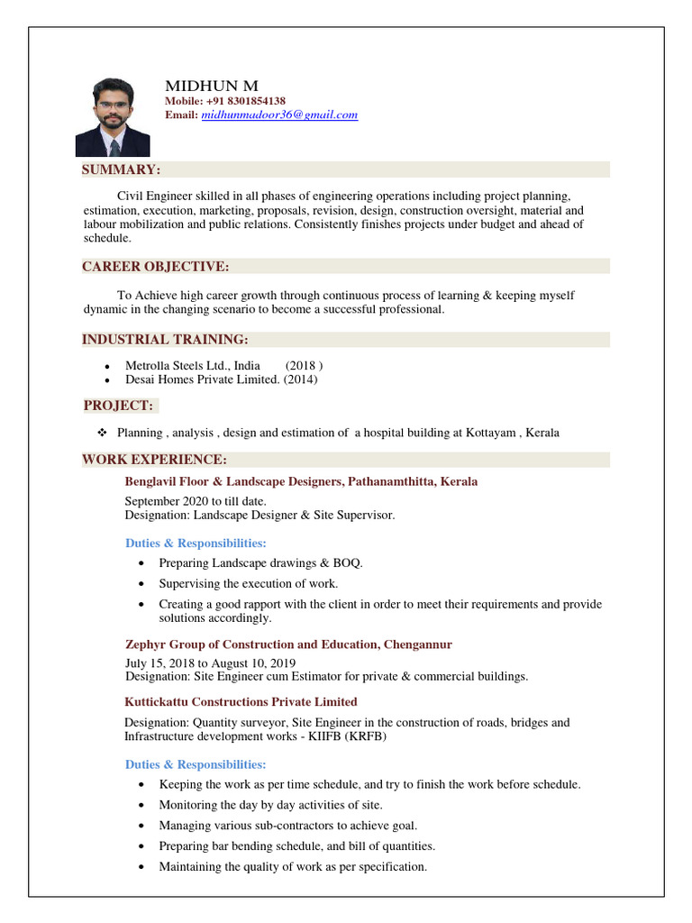 1567062023108_Midhun m Resume sept-merged-compressed | PDF | Engineering