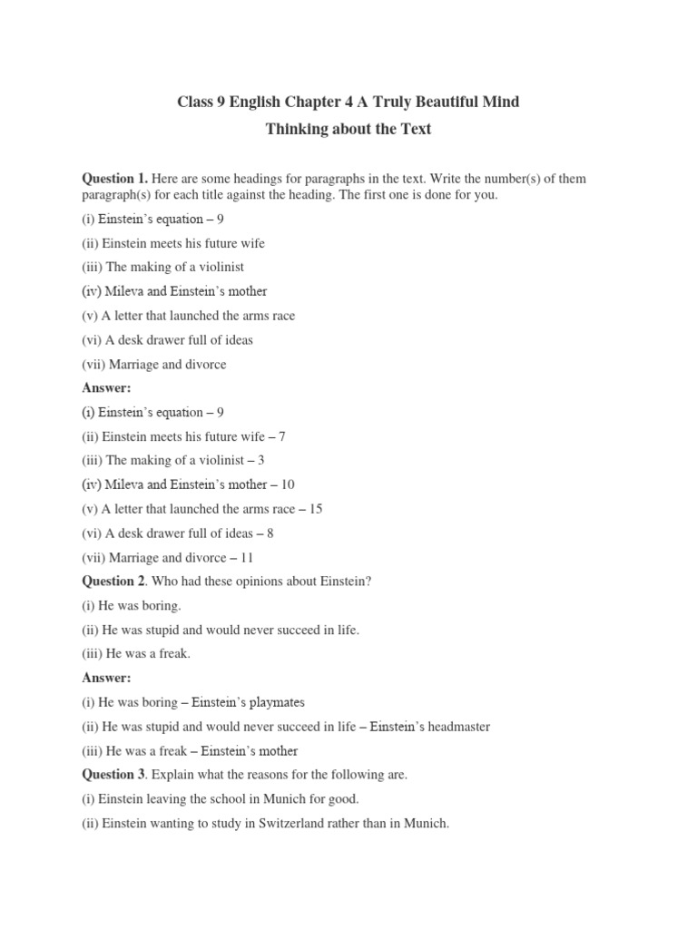 A Truly Beautiful Mind | PDF | Albert Einstein