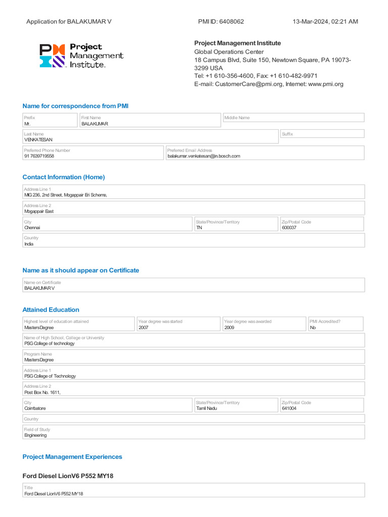 Application Report - 5150672-1 | PDF | Business