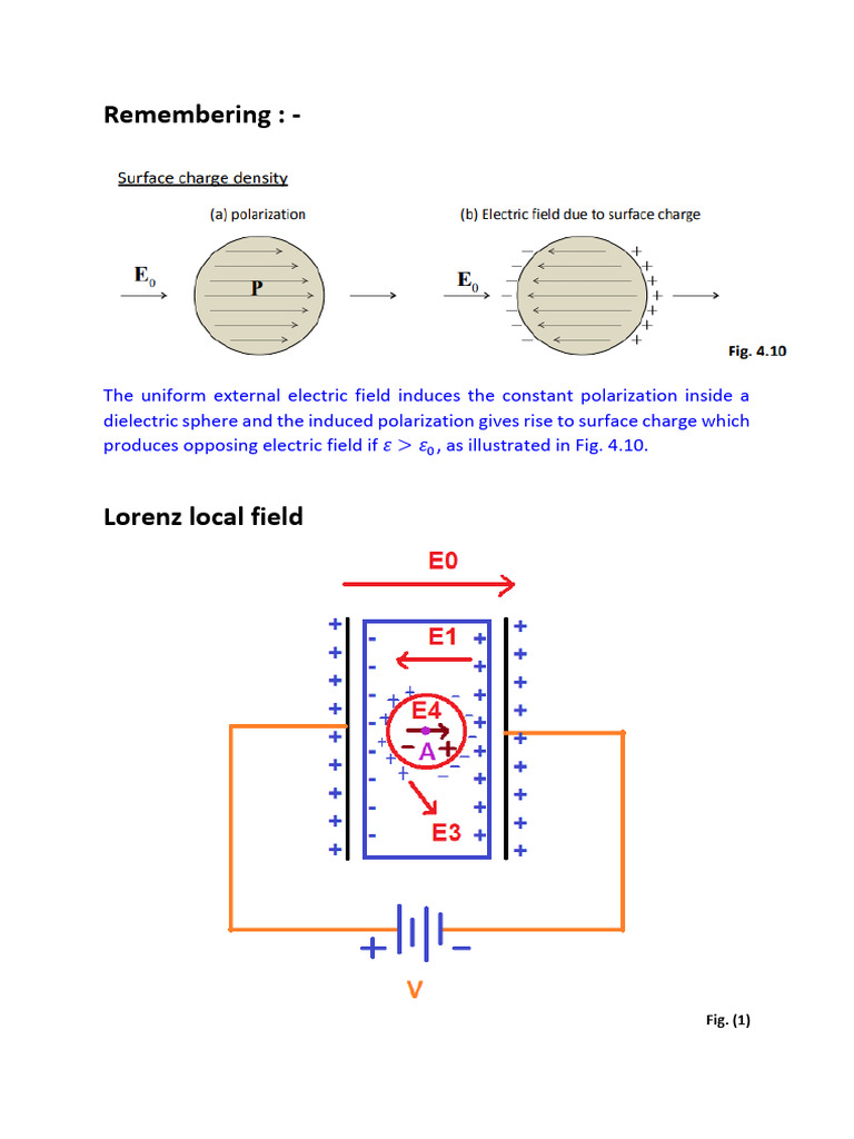 Lorentz Local Field Word Pdf Pdf Physical Chemistry Physical