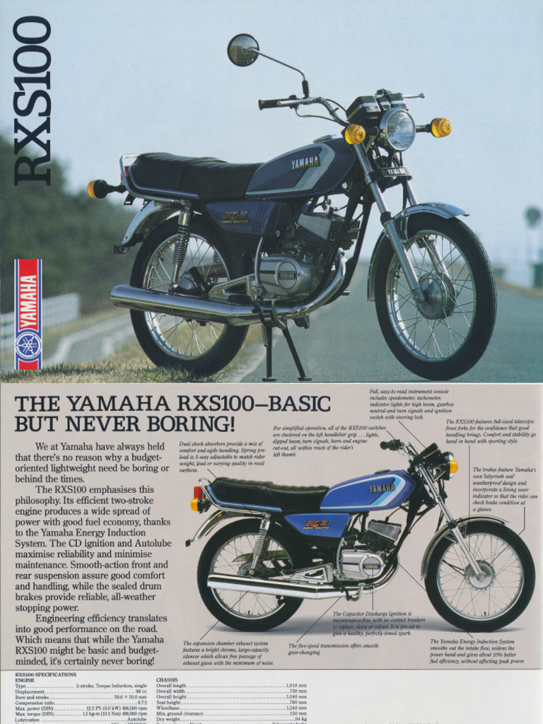 Rxs 100 S 1986 | PDF