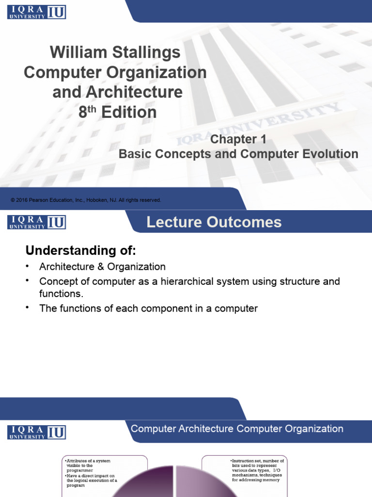 Lecture 1 Introduction to Computer Architecture and Organization(1) | PDF | Central Processing ...