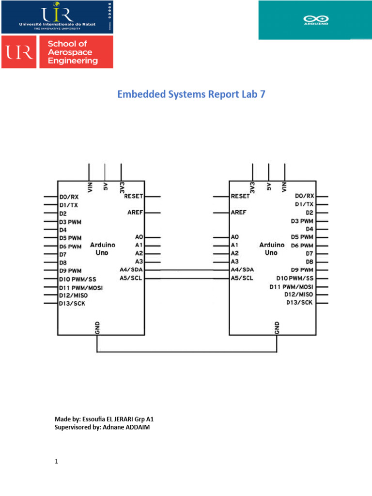 Embedded Systems Report Lab 7 | PDF | Arduino | Manufactured Goods