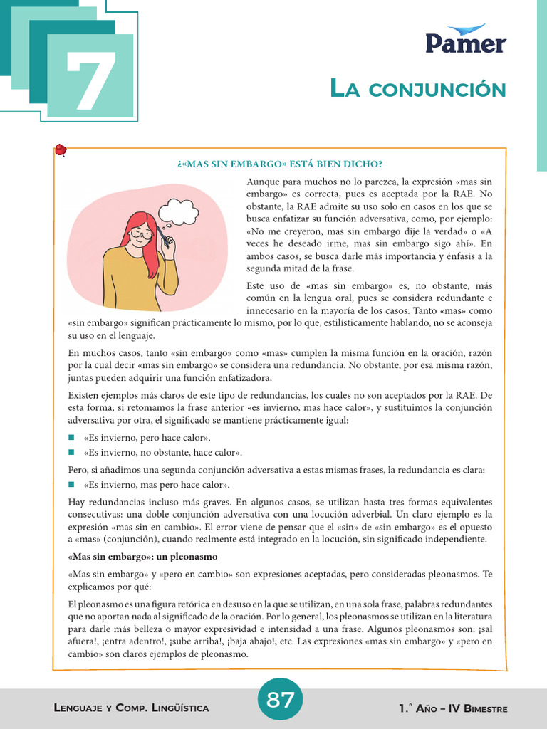 Material - Lenguaje - 1 - La Conjuncion - 2021 | PDF | Semántica | Unidades Semánticas