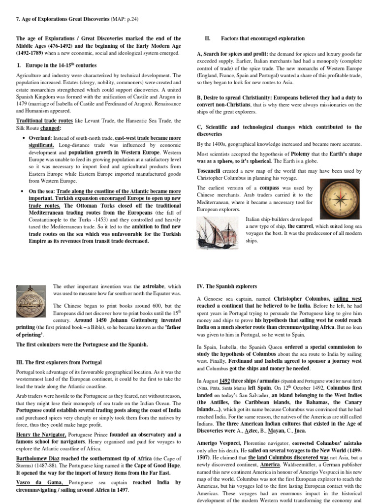 06. Age of Explorations | PDF | Age Of Discovery | Christopher Columbus