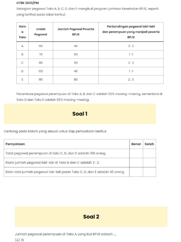 Soal Utbk | PDF