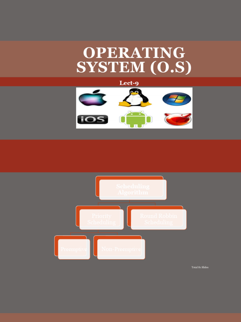 Scheduling Algos Lect-8 | PDF | Scheduling (Computing) | Computing Platforms