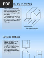 Oblique Sketching Techniques in Engineering | PDF | Infographics ...