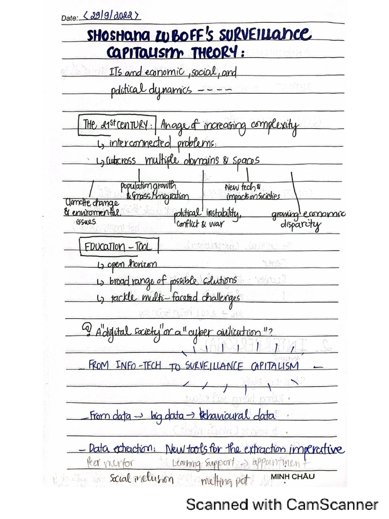 Shoshana Zuboff Surveillance Capitalism Theory - Note | PDF