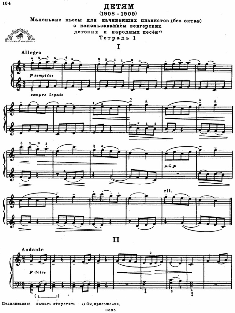 For Children (Bartok) | PDF