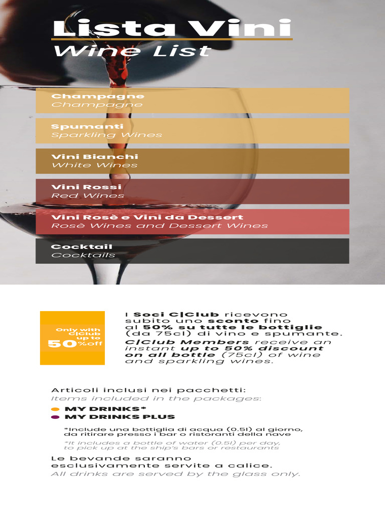 Wine Bar List | PDF | Viticulture | Wine Grape Varieties