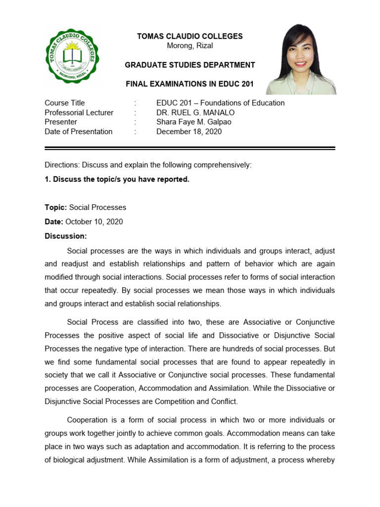 Final Examinations in Educ 201 - Shara Faye M. Galpao | PDF | Educational Technology | Learning