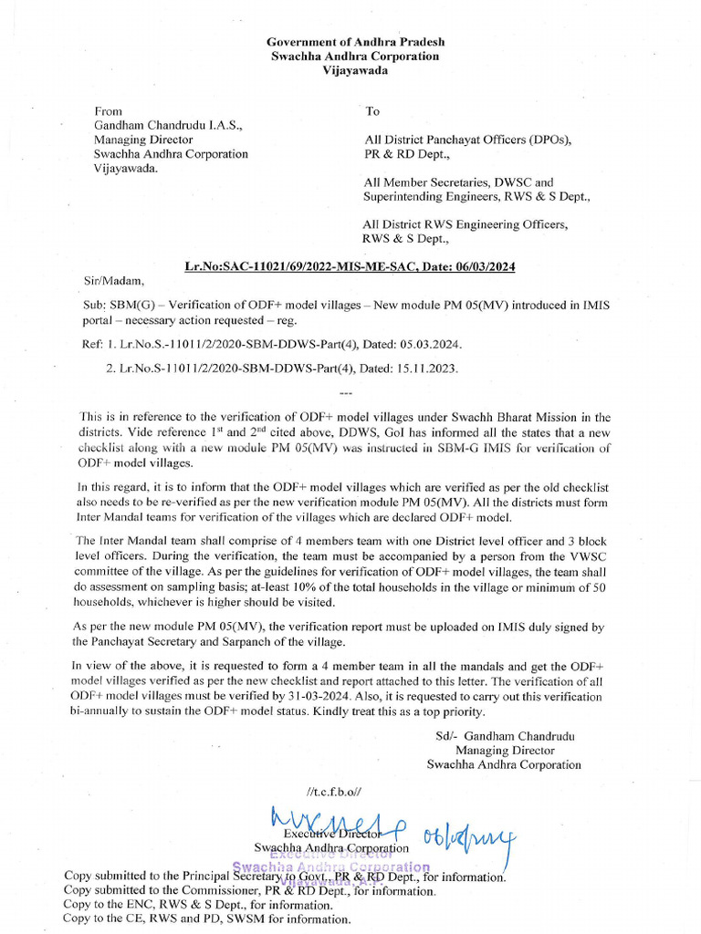 ODF Plus Model Village Certification Guide | PDF | Government Of India