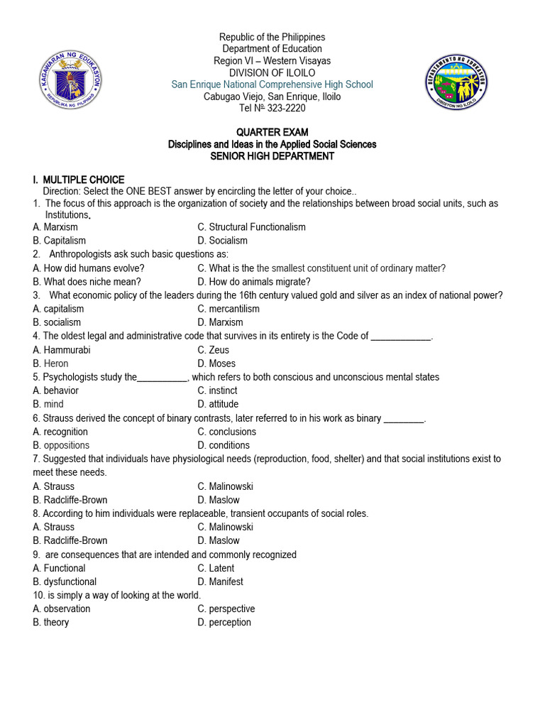 2ND Summative - Disciple | PDF | Id | Psychology