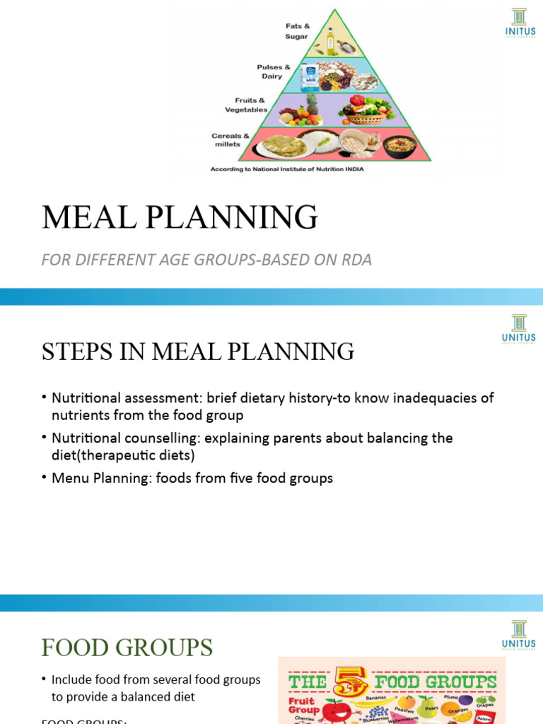 Meal Planning for Children’s Nutrition | PDF | Foods | Vegetables