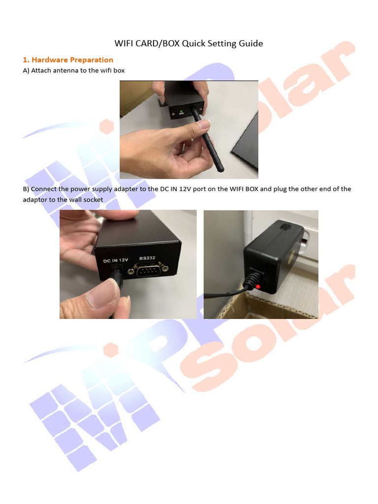Wifi Box & Card Quick Setting v1107 | PDF | Wi Fi | Wireless Access Point