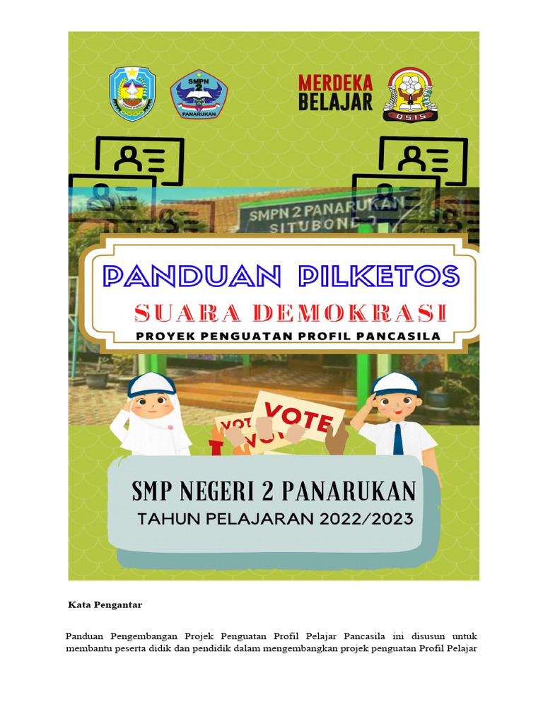 Modul Projek Suara Demokrasi - Panduan PILKETOS - Pemilihan Ketua Dan ...