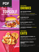 Topgolf Menu and Pricing Details | PDF | Hamburgers | Anheuser Busch Brands